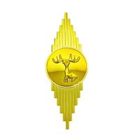 China Factory Direct Sales New Glossy Three-style Golden Deer/moose Sofa Decorative Buttons Furniture Sofa Armrest Ornaments for sale
