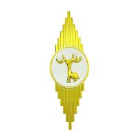 China Factory Direct Sales New Glossy Three-style Golden Deer/moose Sofa Decorative Buttons Furniture Sofa Armrest Ornaments for sale