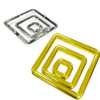 China Gold-Plated Plastic Multi-Functional Sofa Buckle Accessories Stylish Square Furniture Decorative Fittings for sale