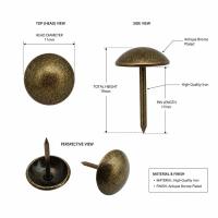 China High Quality Thickened Upholstery Nails Round Head Decorative Tacks for Sofa Background Wall & Soft Package for sale