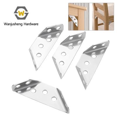 China Thickened Stainless Steel Angle Bracket 90° Triangle Fastener Multi-purpose Support Connector Modern Furniture Hardware for sale