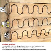 China Customizable 4-Hole Sofa Spring Clip Half-Set Rubber-Coated Spring Furniture Hardware Connector for Sofa for sale
