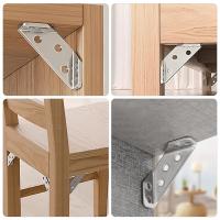 China Thickened Stainless Steel Angle Bracket 90° Triangle Fastener Multi-purpose Support Connector Modern Furniture Hardware for sale