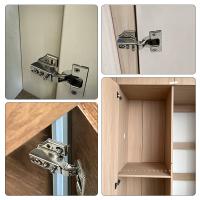 China Thickened 35mm Cup Diameter Hydraulic Soft Close Hinge Detachable Base Full Overlay for Wardrobe & Cabinet Doors for sale
