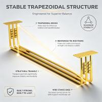 China Light Luxury Modern Heavy-Duty Trapezoidal Iron Sofa Legs Easy Installation Welded Bead Bottom Metal Support Frame for Furniture for sale