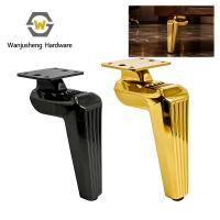 China Light Luxury Vertical Grain Coffee Table Legs Metal Furniture Hardware Support Feet Sickle Style Sofa & Cabinet Legs for sale