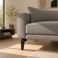 China Light Luxury Vertical Grain Coffee Table Legs Metal Furniture Hardware Support Feet Sickle Style Sofa & Cabinet Legs for sale