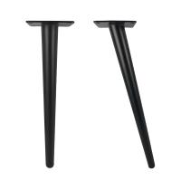 China Modern Minimalist Extended Furniture Leg Bracket Tapered Round Tube Metal Sofa Leg Cabinet Foot Dressing Table Support Leg for sale