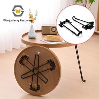 China Heavy Wrought Iron Folding Furniture U-Shaped Cat Legs Foldable Metal Support Leg Accessories for Computer Desks & Coffee Tables for sale