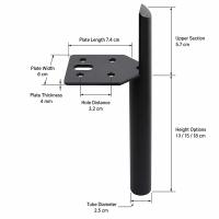 China Light Luxury Metal Furniture Hardware Legs Support Feet for Coffee Table Cabinet & Sofa Bed Height Increase Accessories for sale