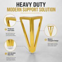 China Thickened Metal Triangular Hollow Furniture Legs Support Feet Hardware Accessories for Sofa Coffee Table Dining-Heavy Duty Easy for sale