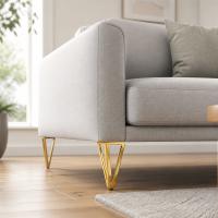 China Thickened Metal Triangular Hollow Furniture Legs Support Feet Hardware Accessories for Sofa Coffee Table Dining-Heavy Duty Easy for sale