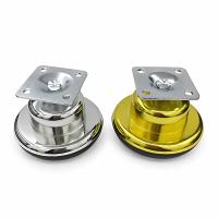 China 3-in-1 Adjustable Heavy Duty Metal & Plastic Furniture Casters with Easy Installation for Sofa Bed Mattress Legs for sale