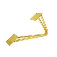 China V-Shaped Gold Anti-Slip Sofa Legs Hardware Furniture Feet Simple & Durable Decorative Legs for Coffee Table & TV Cabinet for sale