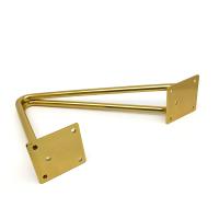China V-Shaped Gold Anti-Slip Sofa Legs Hardware Furniture Feet Simple & Durable Decorative Legs for Coffee Table & TV Cabinet for sale