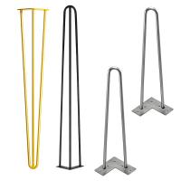 China Modern Minimalist Three-wire Iron Hairpin Table Legs V-shape Metal Support Coffee Table Computer Desk Dining Table Wrought-iron for sale