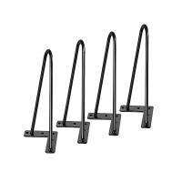 China Heavy-Duty Strong Metal Table Leg Bracket V-Shape Wire Legs for Dining Bench Coffee Table Tea Table Living Room Furniture for sale