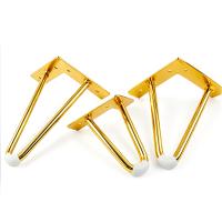 China Heavy-Duty Strong Metal Table Leg Bracket V-Shape Wire Legs for Dining Bench Coffee Table Tea Table Living Room Furniture for sale