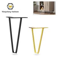 China Heavy-duty Modern-Designed Iron Wire V-Shaped Table Leg Bracket for Dining/Living Room Bedroom Furniture for sale