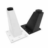 China Adjustable Square Aluminum Alloy Cabinet Support Leg Durable Metal Furniture Bracket for Sofa Bed & Coffee Table for sale