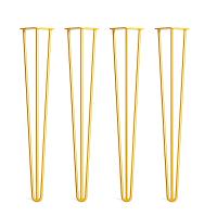 China Luxury Light-Style Metal Support Legs for Sofa & Coffee Table 2-Bar / 3-Bar Metal Wire Hairpin-Style Table Leg Bracket for sale