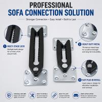China Adjustable Crocodile Buckle Sofa Bottom Separate Combination Connector Furniture Fastener Accessory for sale