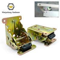 China 90 Degree Self Locking Hinge Folding Hinge for Coffee Table Leg Folding Invisible Bracket for Dining Table Connecting Leg for sale