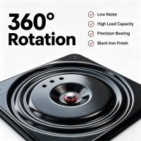 China Multi-Functional Modern Sofa Iron Frame Thickened Square Turntable 360 Rotatable Heavy-Duty Steel Ball Bearing Dining Kitchen for sale