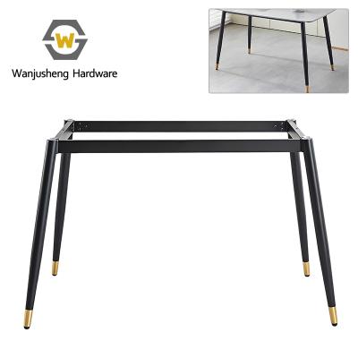 China Modern-Designed Black-Gold Durable Iron Coffee Table Leg Support Bracket Furniture Base for Office & Living Room for sale