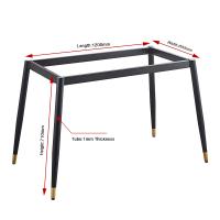 China Modern-Designed Black-Gold Durable Iron Coffee Table Leg Support Bracket Furniture Base for Office & Living Room for sale