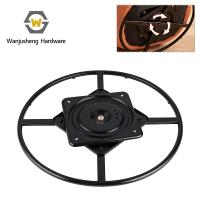China Modern Thickened 360 Rotating Black Iron Swivel Plate Dining Sofa Display Stand with Durable Low Noise Rotation Mechanism for sale