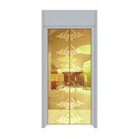 China Elevator Door 4 x 8 Stainless Steel Panels HL Custom Plate 201 304 Titanium Gold Etched for sale