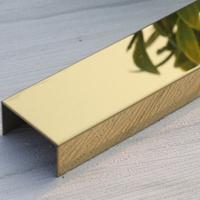 China AISI 8K Stainless Steel U Profile L Shaped JIS Ceramic Tile Trim For Wall Decoration for sale