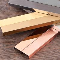 China AISI 8K Stainless Steel U Profile L Shaped JIS Ceramic Tile Trim For Wall Decoration for sale