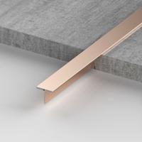 China 316L Stainless Steel Floor Transition Strip 2.7m 2.8m T Type For Decorative Indoor for sale