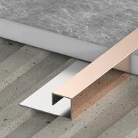 China 10mm 3m Polished Stainless Steel Tile Trim Floor Edge 304 316 L Shape for sale