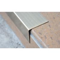 China 430 316L Brushed Stainless Steel Angle Trim Metal Bullnose Border Edge Trim for sale