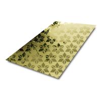 China PVD Etched Stainless Steel Sheet 304 201 1mm 4 X 8 Plain Mirror For Decoration for sale