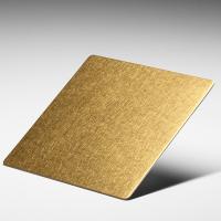 China PVC Film Stainless Steel Flat Sheet Cold Rolled 0.5mm x 1219mm x 2438mm Brushed No.4 for sale