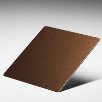 China 5 x 10FT Gold Color Stainless Steel Sheet 2438mm 3048mm 430 4 x 8FT Sandblasting for sale