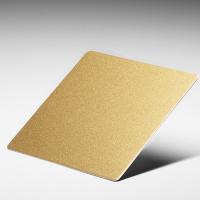 China 5 x 10FT Gold Color Stainless Steel Sheet 2438mm 3048mm 430 4 x 8FT Sandblasting for sale
