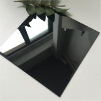 China 1219 X 2440mm Black Stainless Sheet 18 Gauge 24 Gauge PVC Mirror 201 for sale