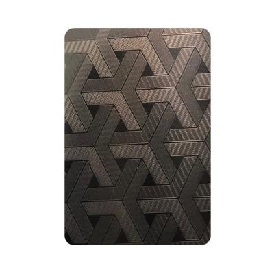 China 4 x 8ft 1.2mm Decorative Stainless Steel Sheet Embossed 8K 304 316 for sale