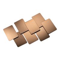 China 316L Embossed Decorative Stainless Steel Sheet Golden Mirror 201 304 316 ASTM for sale