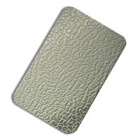 China BA Embossed Stainless Steel Sheet 1.2mm Silver 4ft * 8ft SUS201 304 for sale