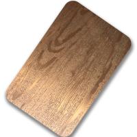 China 1500mm Mirror Polished Stainless Steel Sheet 304L 304 316 Wooden Embossed PVD OEM for sale