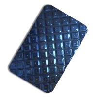 China PVD Coated Stamped Stainless Steel Sheet Small Plates 3D Pattern 304 316 1.2mm for sale