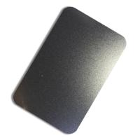 China 1219mm Bead Blasted Stainless Steel Sheet Black Color 410 430 for sale