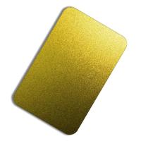 China 304 Bead Blasted Stainless Steel Sheet Gold Mirror PVD 1.2 x 1219 x 2438mm for sale