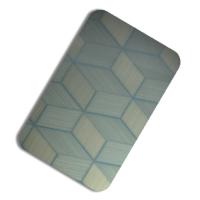 China 201 304 Brushed Stainless Steel Sheet Hairline 0.3mm - 3mm Colored Stain Finish for sale